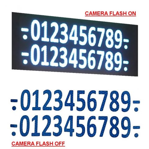 Reflective Number Decals | CustomTaylor33