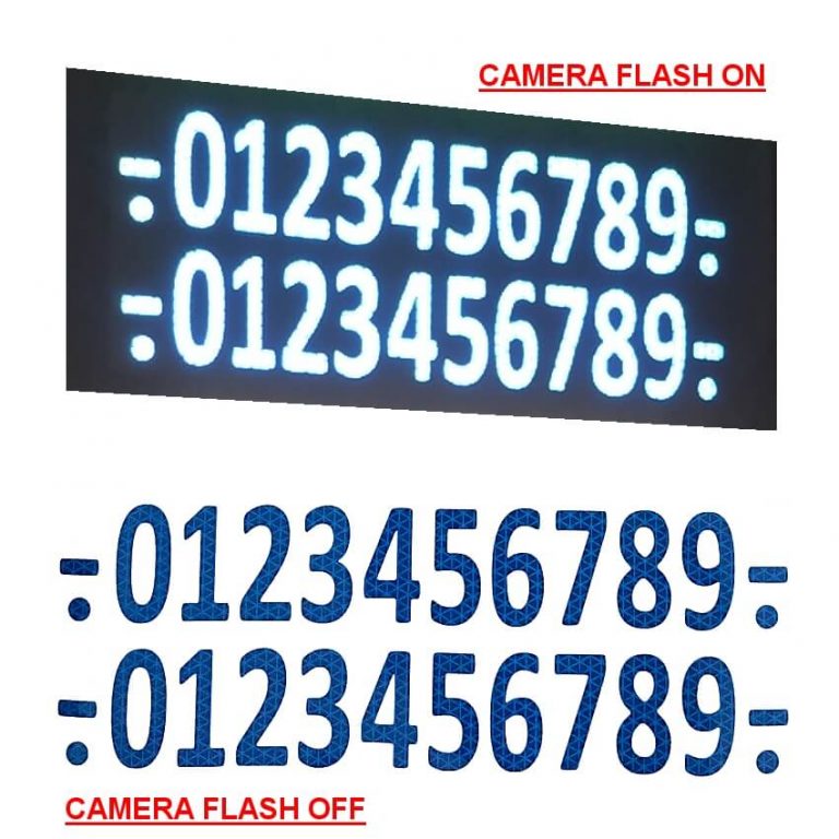 Reflective Number Decals | CustomTaylor33