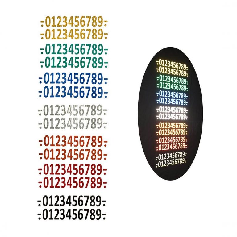 Reflective Number Decals | CustomTaylor33